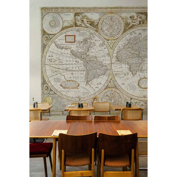 Panoramique Historical Map en Lin - Coordonné - La Maison Bineau